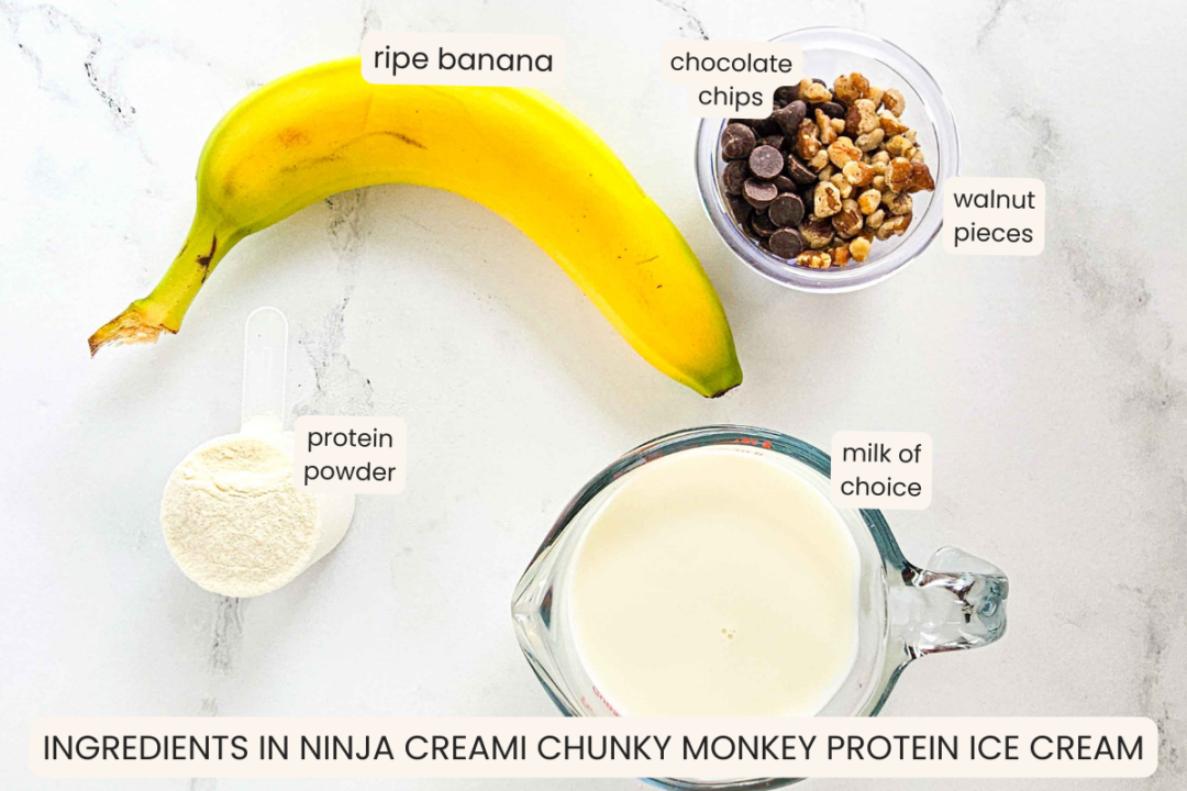 Ninja Creami Chunky Monkey Protein Ice Cream
