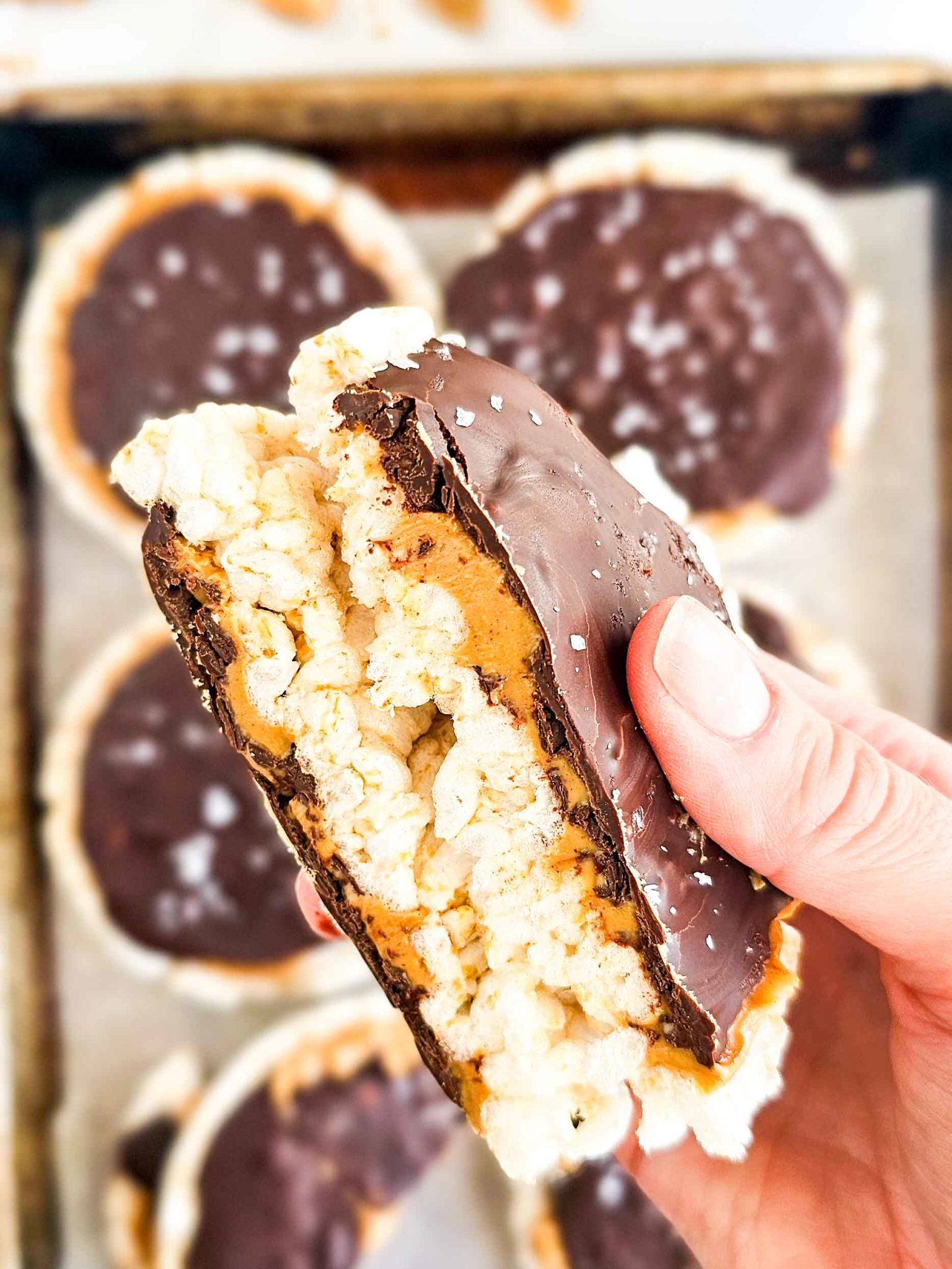 Chocolate Peanut Butter Rice Cakes-27 - Life After Wheat