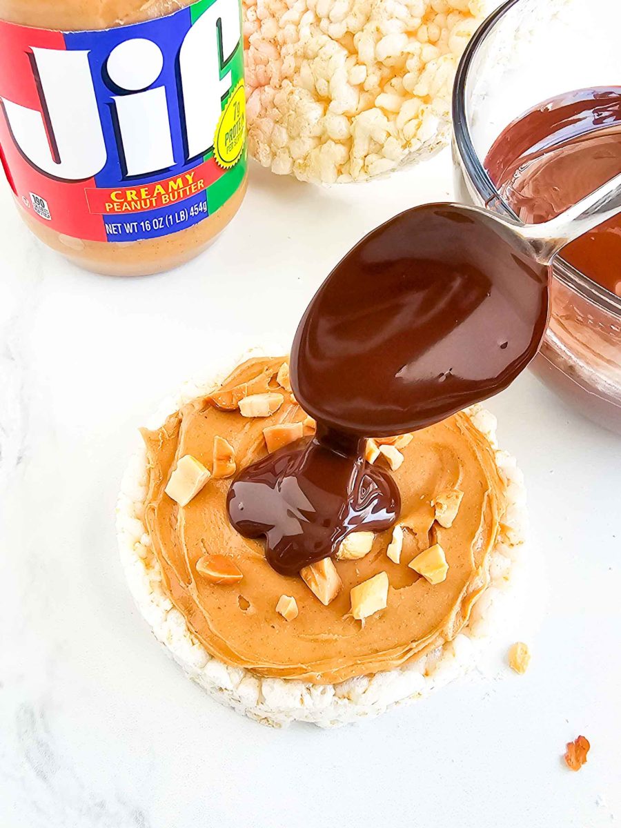 Chocolate Peanut Butter Rice Cakes-6 - Life After Wheat